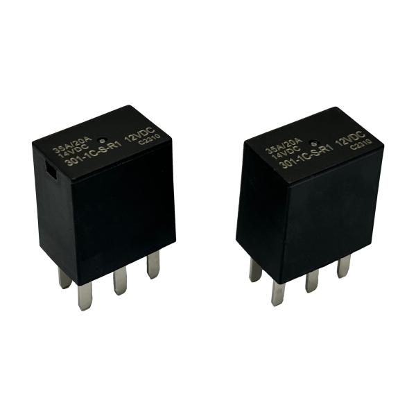 商品名: 301-1C-S-R1 12VDC SPDT 35A 5ピンリレー 大電流アプリケーション用 2個。 2Pcs 301-1C-S-R1 12VDC SPDT 35A 5-Pin Relay for High-Current App...