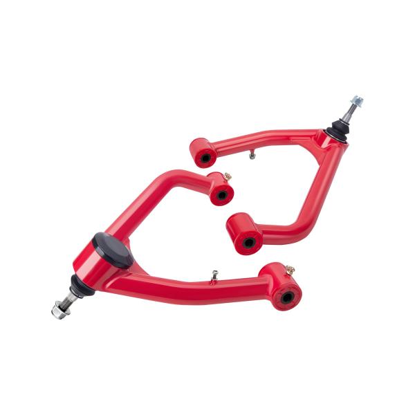 商品名:  Upper Control Arms For 2-4 Inch Lift Fit 2007-2018 Chevy Silverado 1500 GMC Sierra 1500, Red Adjustable Suspension...