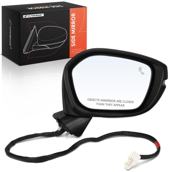 商品名:  A-Premium Passenger Side Power Door Mirror - Compatible with Honda Civic 2022 - Heated Manual Folding Black Outsid...