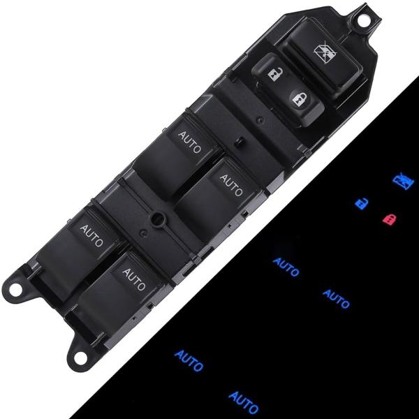 商品名:  BULIAZY 84820-0R040 Blue LED Master Power Window Switch 15 Pins for Toyota for Tundra 2007-2021 Left Driver Side P...