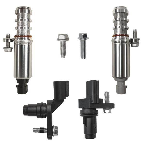 商品名: Paderson VVT 吸気&amp;排気カムシャフトポジションアクチュエータソレノイドバルブ、カムシャフト&amp;エンジンクランクシャフトセンサーキット付きシボレーエクイノックスマリブGMCテレインビュイックポンティアック2...