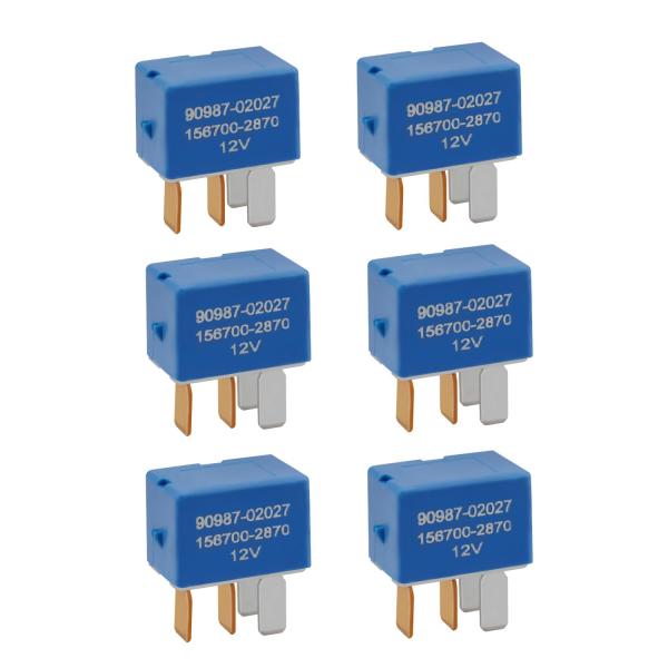 商品名: ACリレー 90987-02027 4ピン トヨタ レクサス サイオン車用 1997-2014用 90080-87026 90987-02028 6個パック AC Relay 90987-02027 4 Pin Fit for T...