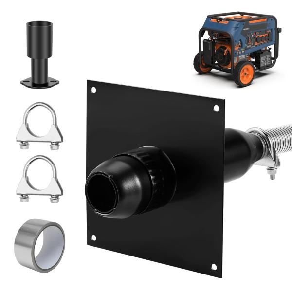商品名:  Generator Exhaust Extension Kit with Muffler And Insulated Through-Wall Mounting Plate, Safely Vent Exhaust Reduce...