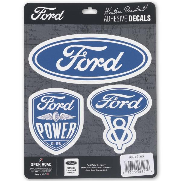 商品名:  Ford Logo Adhesive Vinyl Decals - Set of Ford Stickers for Car, Window, Water Bottle or Laptopブランド: Open Road Bran...