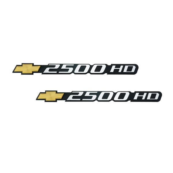 商品名:  2Pcs 2500 HD Bowtie Emblems Front Side Door Car 3D Badge Decal Replacement for 01-07 Silverado 15114051 (Yellow)ブラ...
