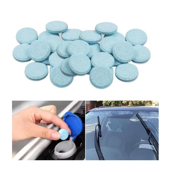 商品名: KHGUZ 車用フロントガラスウォッシャー液錠剤 50個 集中車両フロントガラスワイパー液 ソリッド自動車用ウィンドウガラスクリーナーアクセサリー SUV、セダン、トラック用 ユニバーサル KHGUZ 50PCS Car Wind...