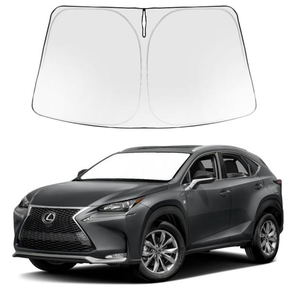 商品名: Lexus NX用フロントガラスサンシェード Proadsy 2025 Upgrade Windshield Sun Shade Custom Fit 2015-2021 Lexus NX Foldable Front Sunsh...