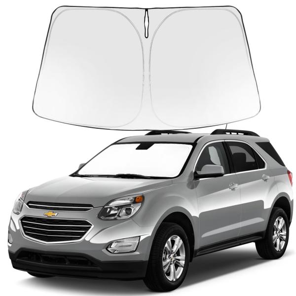 商品名: Equinox用フロントガラスサンシェード。 Proadsy 2025 Upgrade Windshield Sun Shade Custom Fit 2010-2017 Chevrolet Equinox Foldable Fr...