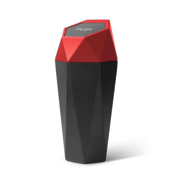 商品名: Mandark 車用ゴミ箱 蓋付き ダイヤモンドデザイン 小型車 自動 ポータブル ゴミ箱 漏れ防止 自動車 インテリア ゴミ箱 キッチン ホーム オフィス用 SUV トラック RV用 汎用 (レッド) Mandark Car T...