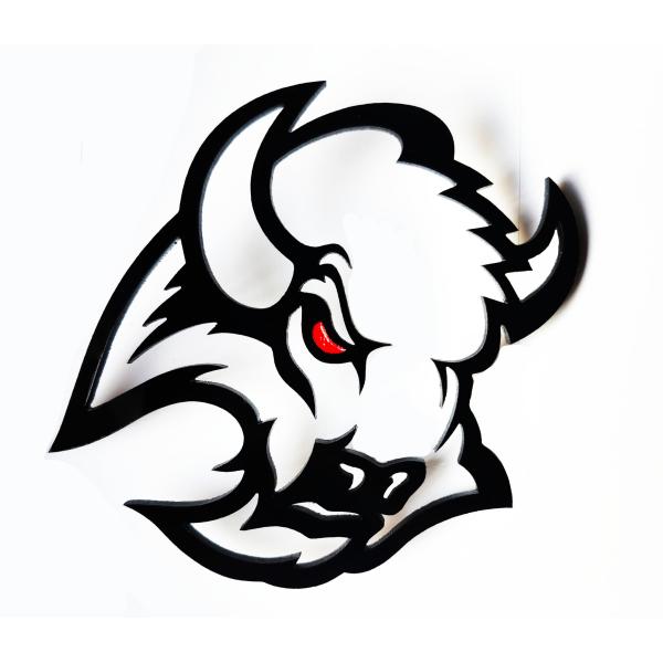 商品名:  2X Custom Badge Logo Bull Cow Ox Buffalo Redeye Emblems for Car Auto Truck Pickup (Eye Color Red, 3.5" x 3.5")ブランド...