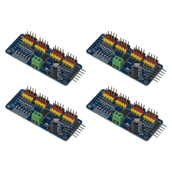 商品名: PCA9685 16チャンネルモジュール PWM/サーボ/サーボドライバーボードコントローラ IICインターフェース Raspberry Piとロボット用 4個 4Pcs PCA9685 16-Channel Module PWM...