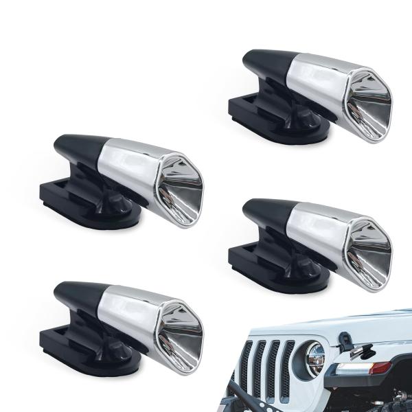 商品名: dawfall 4個 自動車用風力発電鹿警報装置、0.8インチ x 2.1インチ x 1.2インチ ABS 鹿笛警告デバイス、超音波動物アラームアクセサリー、ほとんどの車にユニバーサル(シルバー) dawfall 4 PCS Au...