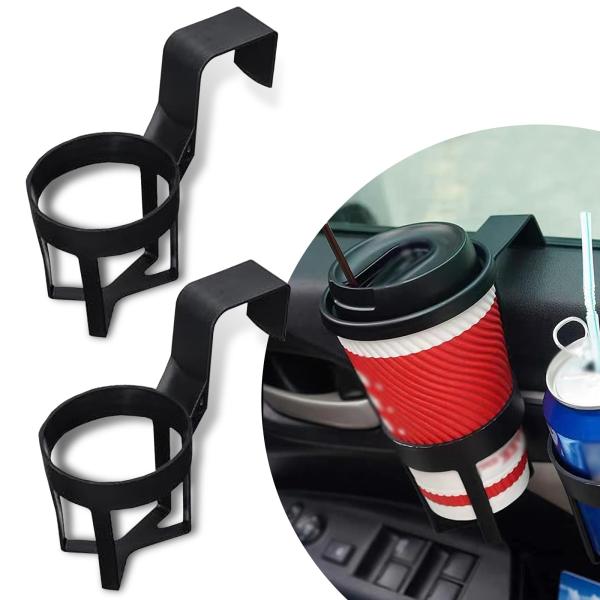 商品名: Neferta 車用 2.8インチ x 5.5インチ 吊り下げ式ウォーターカップホルダー2個 PCプラスチック製 ポータブルシートアームレストウィンドウ すぐに使える隙間プラグインドリンクホルダー 収納アクセサリー ほとんどの車、...