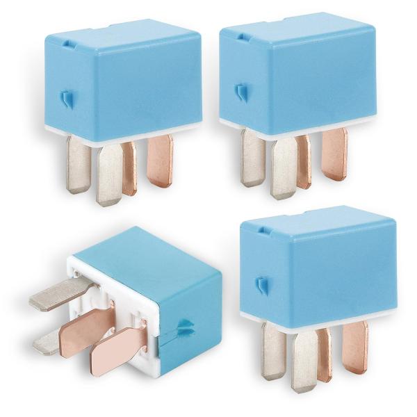 商品名: dawfall 自動車用ACリレー4個 4ピンノーマルオープンACコンプレッサーレギュレーター 自動車用回路システムコントローラー バイオレットリレー90987-02027に対応 (ブルー) dawfall 4 PCS Autom...