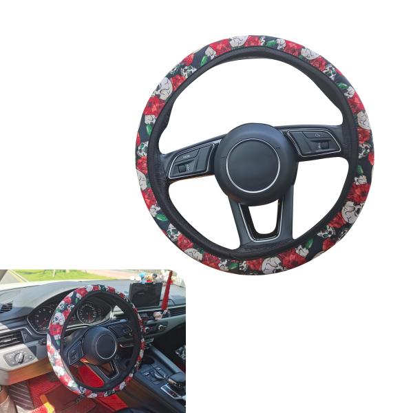 商品名: Sephile 1個 車用ハンドルカバー 38cm/15インチ スカルハンドルプロテクター クールな車のハンドルデコレーション ほとんどの車に共通 (マルチカラー#6) Sephile 1 PC Car Steering Whee...