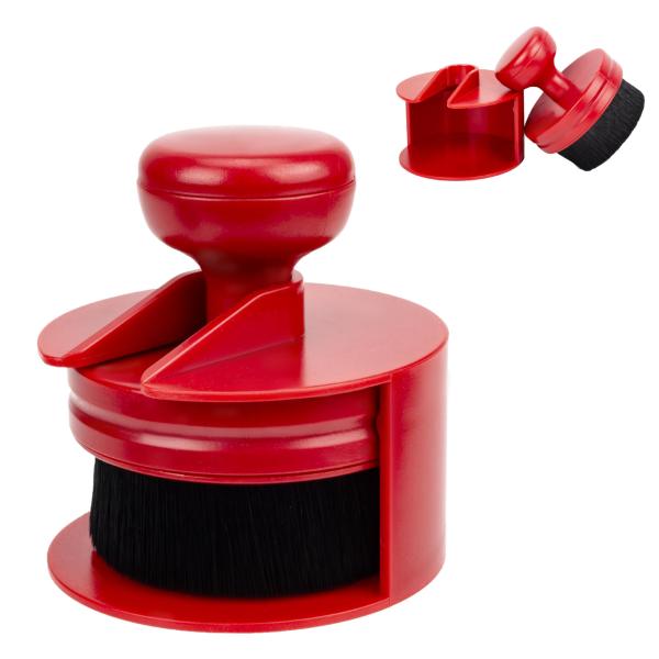 商品名: ecocstm 自動車用タイヤブラシ タイヤシャインアプリケーターブラシ ポータブルカータイヤブラシ シールカバーデザイン付き 高密度ソフトディテーリングブラシ 車のクリーニング用 トラッククリーニング用 (レッド) Tire S...