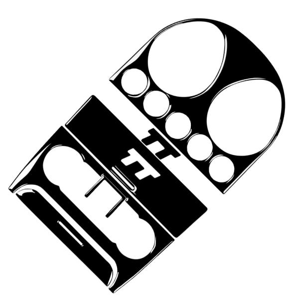 商品名:  Cnamid5 6pcs Dash Center Console Panel Trim Cover Kit Carbon Fiber Piano Black Car For Audi TT 8N 2001-2006ブランド: B...