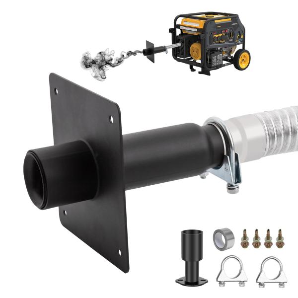 商品名:  Generator Exhaust Extension Silencer Kit With Insulated Through-Wall Mounting Plate, Compatible with Firman T07571...