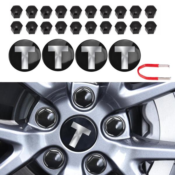 商品名:  Compatible with TES la Model 3 Model Y/S X Set Wheel Center Hub Cap Kit, Center Logo Emblem Modification Hub Cover...