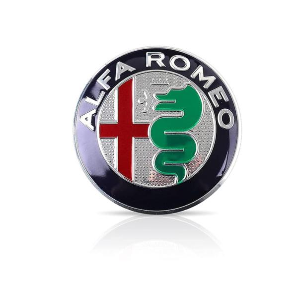 商品名:  YggfQI 1 Pcs Car Emblems for Alfa Romeo 147 156 159 166 Giulietta Mito Stelvio Giulia, Hood Trunk Emblem Front Gri...