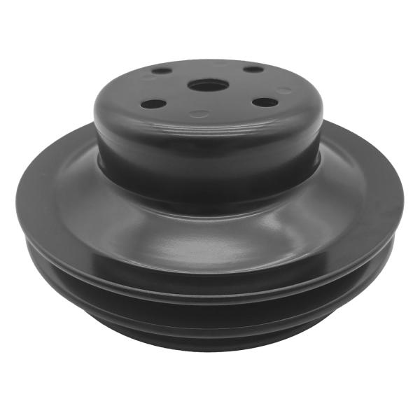 商品名:  YUCHENSHLP Black Steel Long Water Pump Pulley Double Groove Compatible With 1969 And Up Big Block Chevy BBC 396-45...