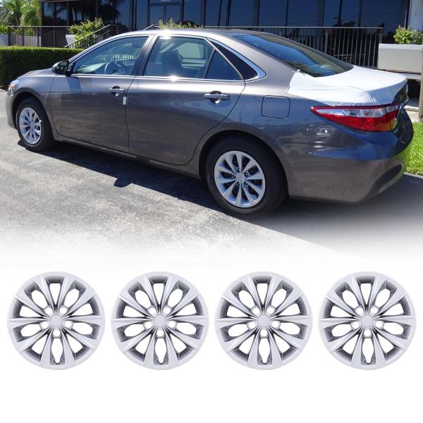 商品名:  WOLFSTORM 16" Hubcaps for Toyota Camry 2015-2017 Steel Wheels, R16 Car Hubcaps Snap On Installation 16 Inch Wheel ...