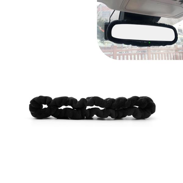 商品名: Sephile 1 PC 車内バックミラーカバー、伸縮性 タイトフィット フラシ天 かわいい 装飾カバー、ミラー傷防止プロテクター、車、SUV、トラック用ユニバーサル。 Sephile Car Interior Rearview ...