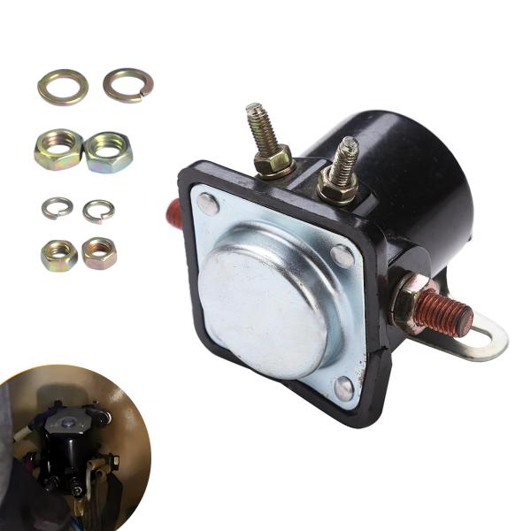 商品名: Sephile 自動車用4ピン12Vリレー 1個セット 高耐久耐熱スターターリレー ナットとワッシャー付き 標準SPECオリジナル交換 Ford 1965-1986 E6ef-11001-aa Sr550x対応 (ブラック) Se...