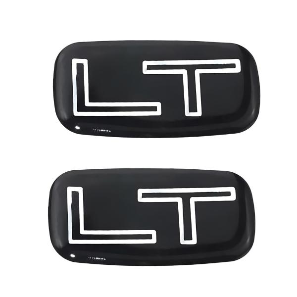 商品名: ペアセット LT Cab エンブレム バッジ ロゴ 交換用 99-07 ルーフピラーステッカー 15036136 (シルバーブラック) Pair Set LT Cab Emblem Badge Logo Replacement f...