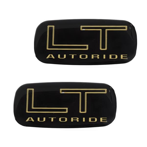 商品名: ペアセット LT Autoride エンブレム 00-06 運転席 助手席側 バッジ ステッカー ネームプレート 15768673 (ゴールド) Pair Set LT Autoride Emblems Fits for 00-0...