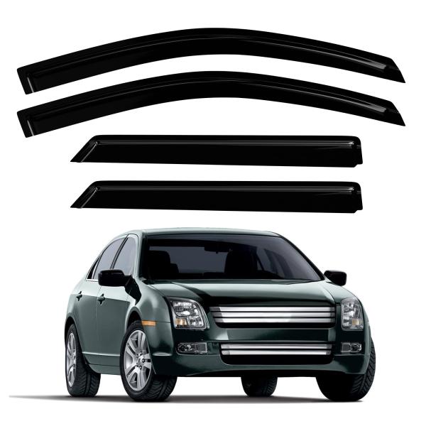 商品名:  Dimflux Window Rain Guards Compatible with 2006-2012 Ford Fusion，2006-2010 Mercury Milan，2006-2013 Lincoln Vent Vi...