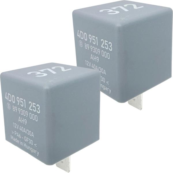 商品名: 2個セット 372# 4D0 951 253 燃料ポンプリレー - 12VDC 30A 5ピン Audi &amp; VW用 2 Piece 372# 4D0951253 Fuel Pump Relay - 12VDC 30A 5...