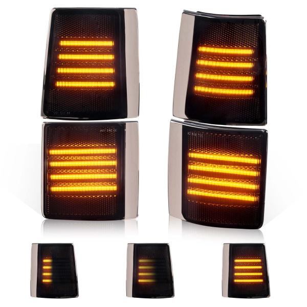 商品名:  Gempro Sequential Amber LED Corner Side Marker Turn Signal Lights for 1995-1999 GMC Truck Suburban C/K 1500 2500 3...