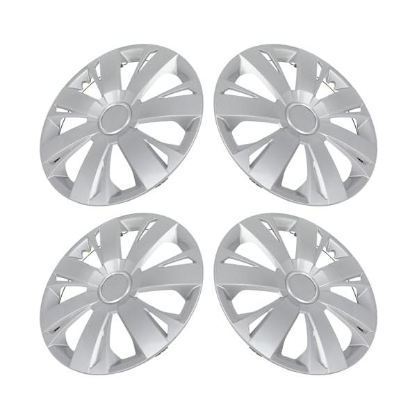商品名:  4-Pack Premium 15" Wheel Rim Cover Hubcaps OEM Style Replacement Snap On Car Truck SUV Hub Cap - 15Inch Set, Plast...
