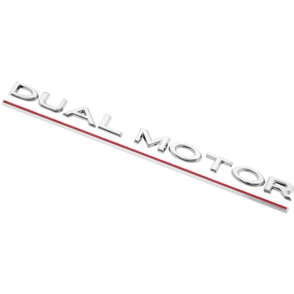 商品名: デュアルモーターエンブレムステッカー Tesla Model 3 Model Y用 ABS アンダーラインバッジ レターステッカー 車の後部トランク用 Tesla Model 3/Y/S/Xに対応 デカール装飾アクセサリー(クロー...