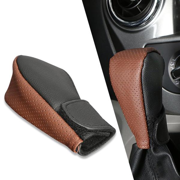 商品名: Nowkont 1 PC カーシフトノブギアシフトヘッドカバー、PUレザー360度フルサラウンド耐摩耗性、滑り止め通気性保護カバー。ほとんどのマニュアルトランスミッション車に適しています(ブラック&amp;ブラウン) Nowkon...