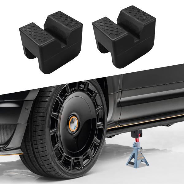 商品名: Tecledsn 3トン カージャックスタンドパッド ジャッキラバーパッドアダプター スロットフレームレールピンチ溶接プロテクター フロアジャックパッドアダプター ユニバーサルカーアクセサリー カージャックパッド ほとんどの車、ト...