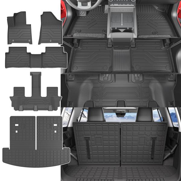 商品名: xipoqix 6&amp;7シートフロアマット 2024-2025 ヒュンダイ サンタフェ ガスカーゴライナー トランクマット 交換用 2024 2025 ヒュンダイ サンタフェアクセサリー xipoqix 6&amp;7 Se...