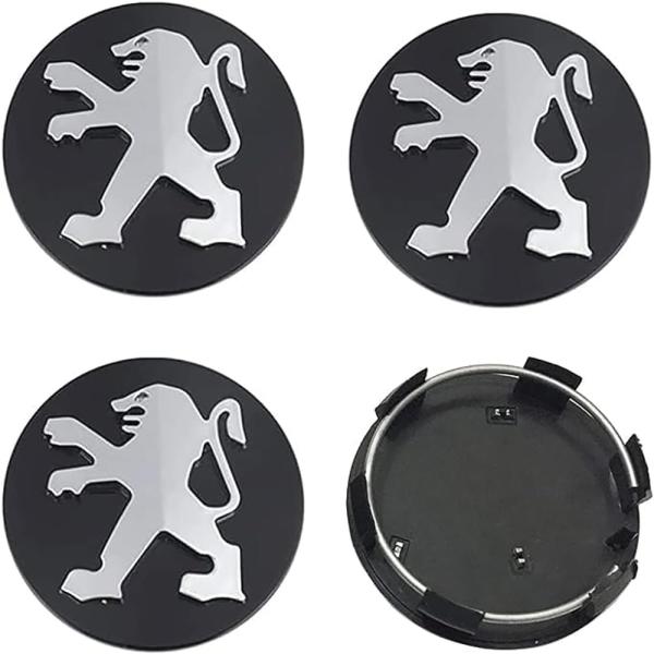 商品名:  LMSHGF 4 Pcs Wheel Center Caps for Peugeot RCZ 2010-2015 60mm, Car Hub Center Caps Wheel Center Hub Cover Replacem...