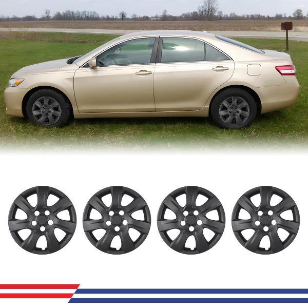 商品名: WOLFSTORM 16インチ ハブキャップ 4個セット 2007-2011 トヨタ カムリ &amp; トヨタ カムリ ハイブリッド用 ホイールハブキャップ 2007-2011 トヨタ カムリ スチールホイール用 PP AMat...