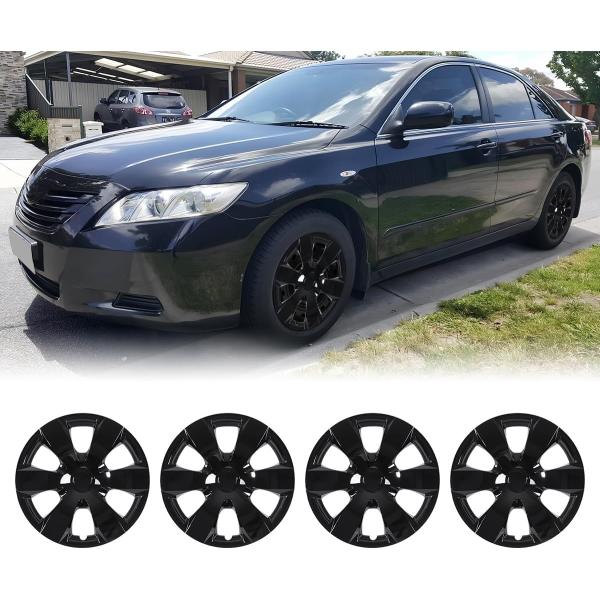 商品名: WOLFSTORM 16インチ ハブキャップ 4個セット 2007-2011 トヨタ カムリ &amp; トヨタ カムリ ハイブリッド用 ホイールハブキャップ 2007-2011 トヨタ カムリ スチールホイール用 ABS+PC ...