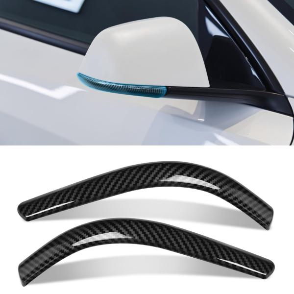 商品名:  Jaronx Compatible with Tesla Model Y Side Mirror Trim Strips 2018-2024, Model Y Rearview Anti-Collision Mirror Tri...