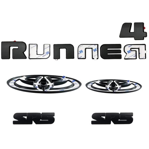 商品名:  Blackout Emblem Overlays Compatible with 4Runner 2010-2019 2020 2021 2022 2023 2024 4 Runner ABS Plastic Badge Ove...
