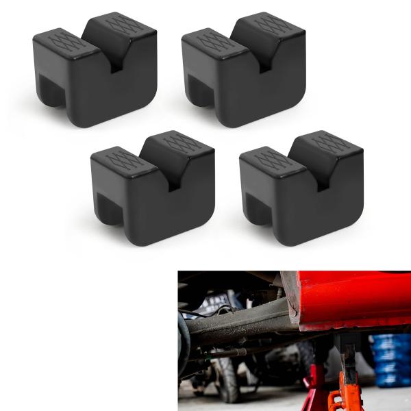 商品名: Ongfuwu 4個 カージャックスタンドパッド 3トンゴム製ジャックパッドアダプター ジャッキスタンド用 ユニバーサルラバースロットフレームレールピンチ溶接プロテクター 高耐久ジャッキパッド カーアクセサリー Ongfuwu 4...