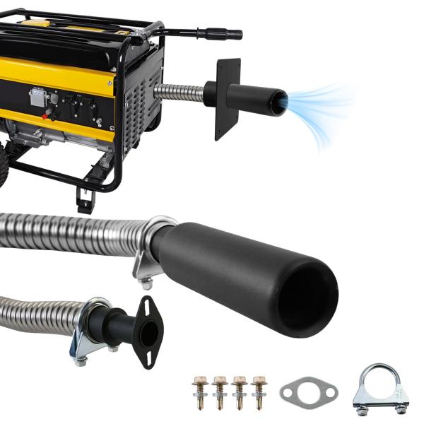 商品名:  Generator Exhaust Extension Silencer Kit - Generator Muffler Silencer Kit Insulated Through-Wall Mounting Plate Co...