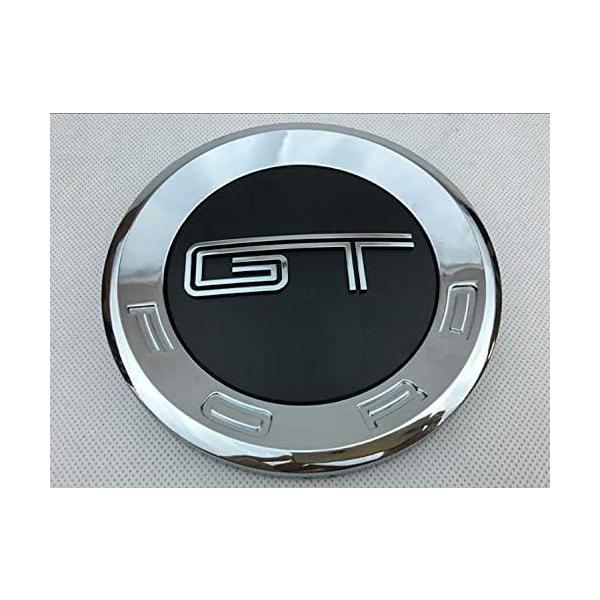 商品名: 1個 シルバー 15cm GTロゴデッキクリッドエンブレム 5.9インチ ラウンドパネル トランクバッジ MustanG GT用 (GT用シルバー) 1PCS Silver 15cm for GT Logo Decklid Emb...
