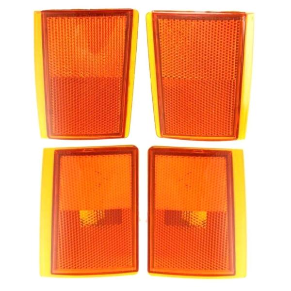 商品名:  Wbeng Set of 2 Front Upper Reflector+Side Marker Light C/K Series for Chevy for Blazer 1992-1993 for C/K 1500 1988...