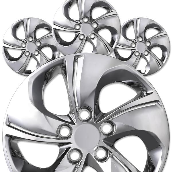 商品名:  AUTOFREE 15” Chrome Finish Hubcaps for 2006-2011, 2013-2015 Honda Civic Steel Wheels - Set of 4, Bolt-on Design Wh...