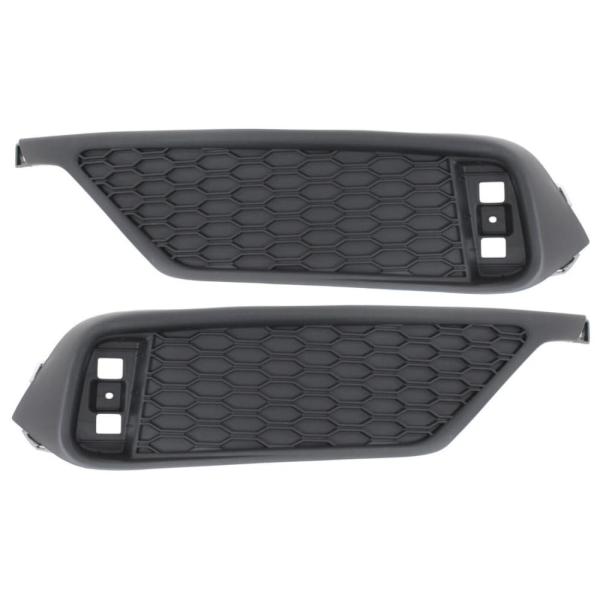 商品名:  Ulsrkell Pair Set of 2 Bumper Face Bar Trims Molding Step Pads Rear Driver &amp; Passenger (Black) for Honda for C...