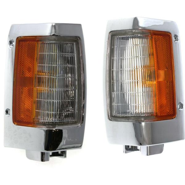商品名:  Cyllde 2pcs Left Driver and Right Passenger Side Clear&amp;Amber Lens Signal Light for Nissan for Pickup 1995-1997...